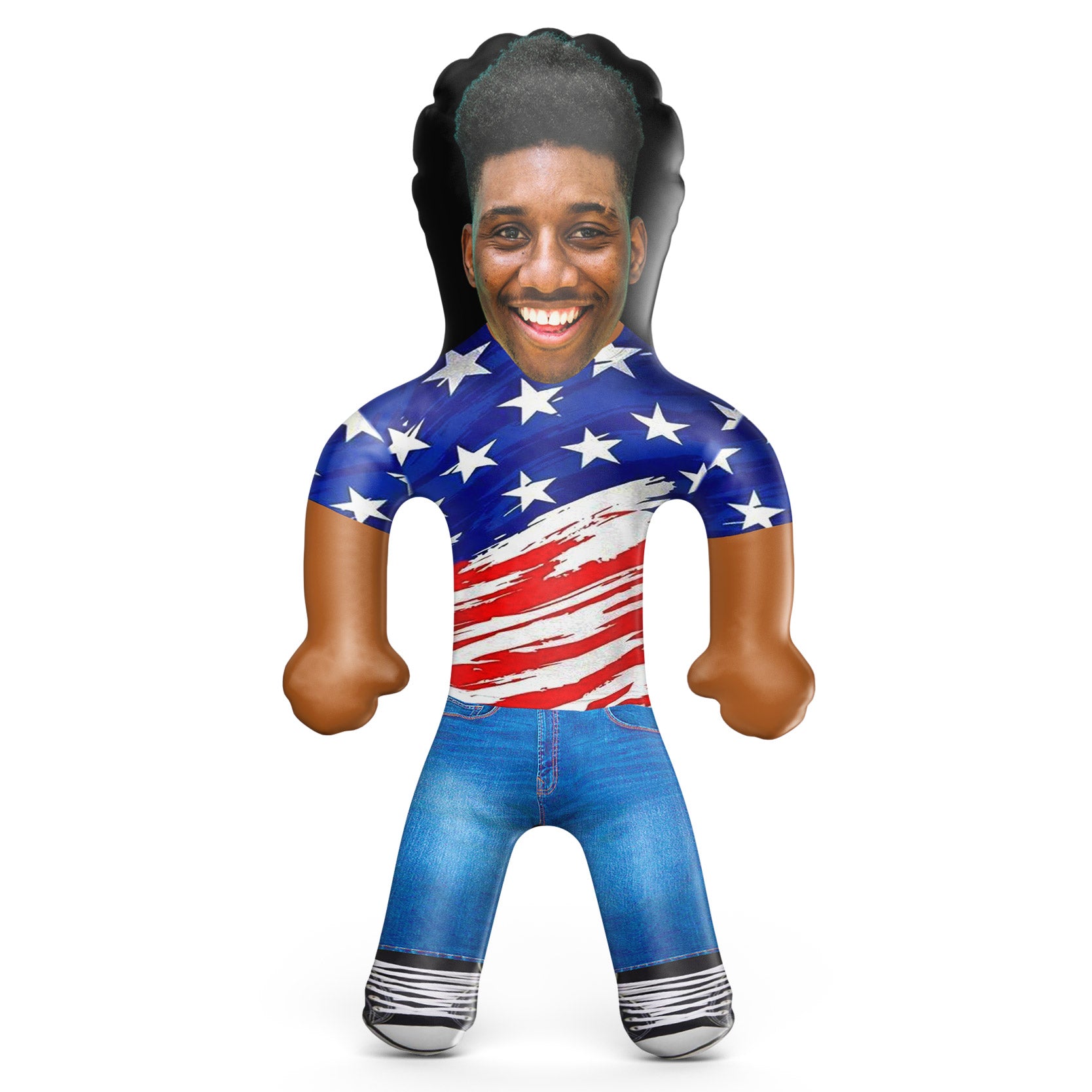 USA T-Shirt Print Inflatable Doll - USA Shirt Blow Up Doll
