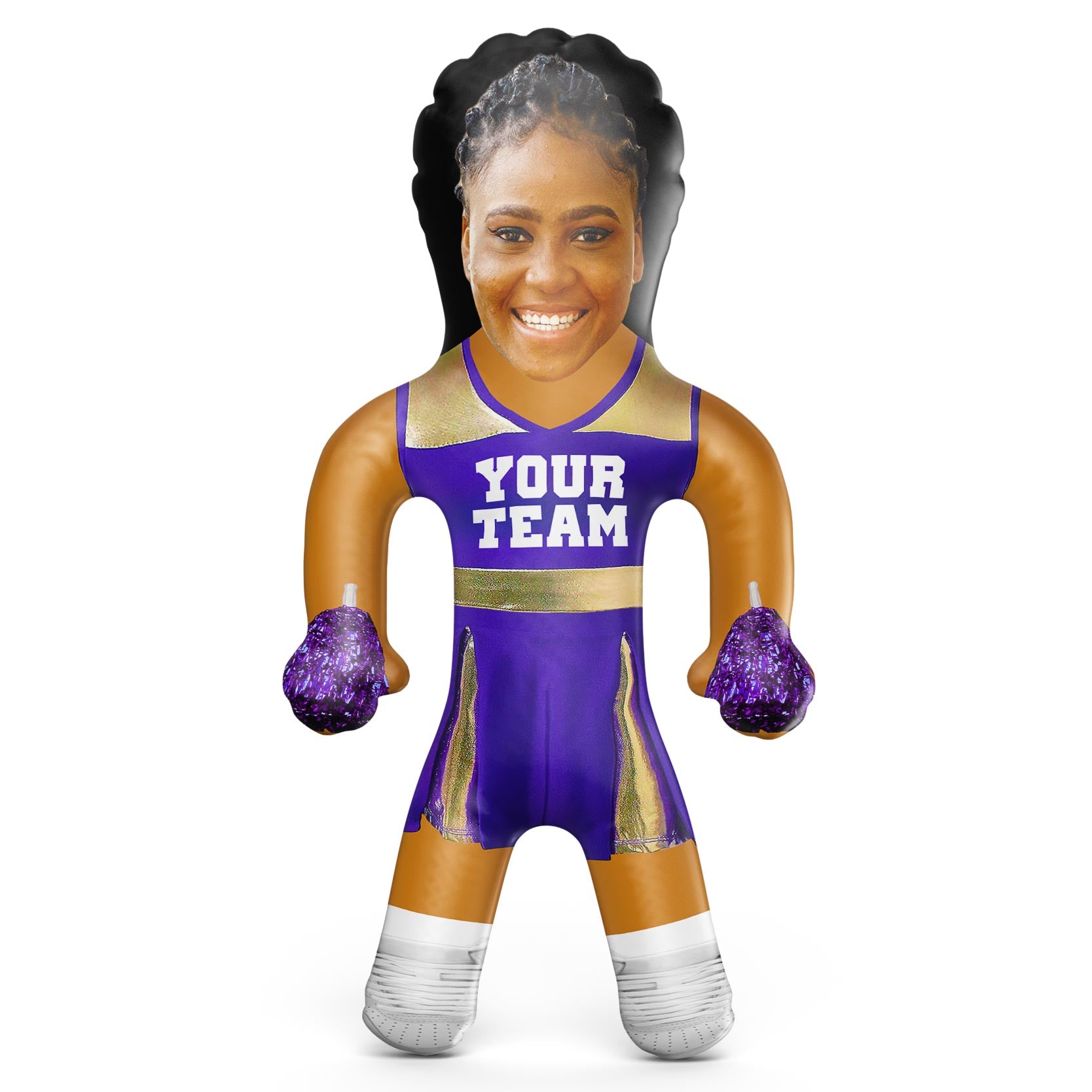 Your Team Cheerleader Purple - Custom Blow Up Doll