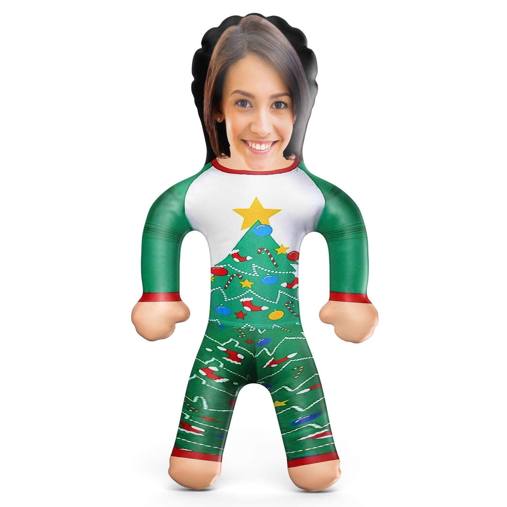 Green Christmas Pyjama Set Inflatable - Christmas Pyjamas Blow Up Doll