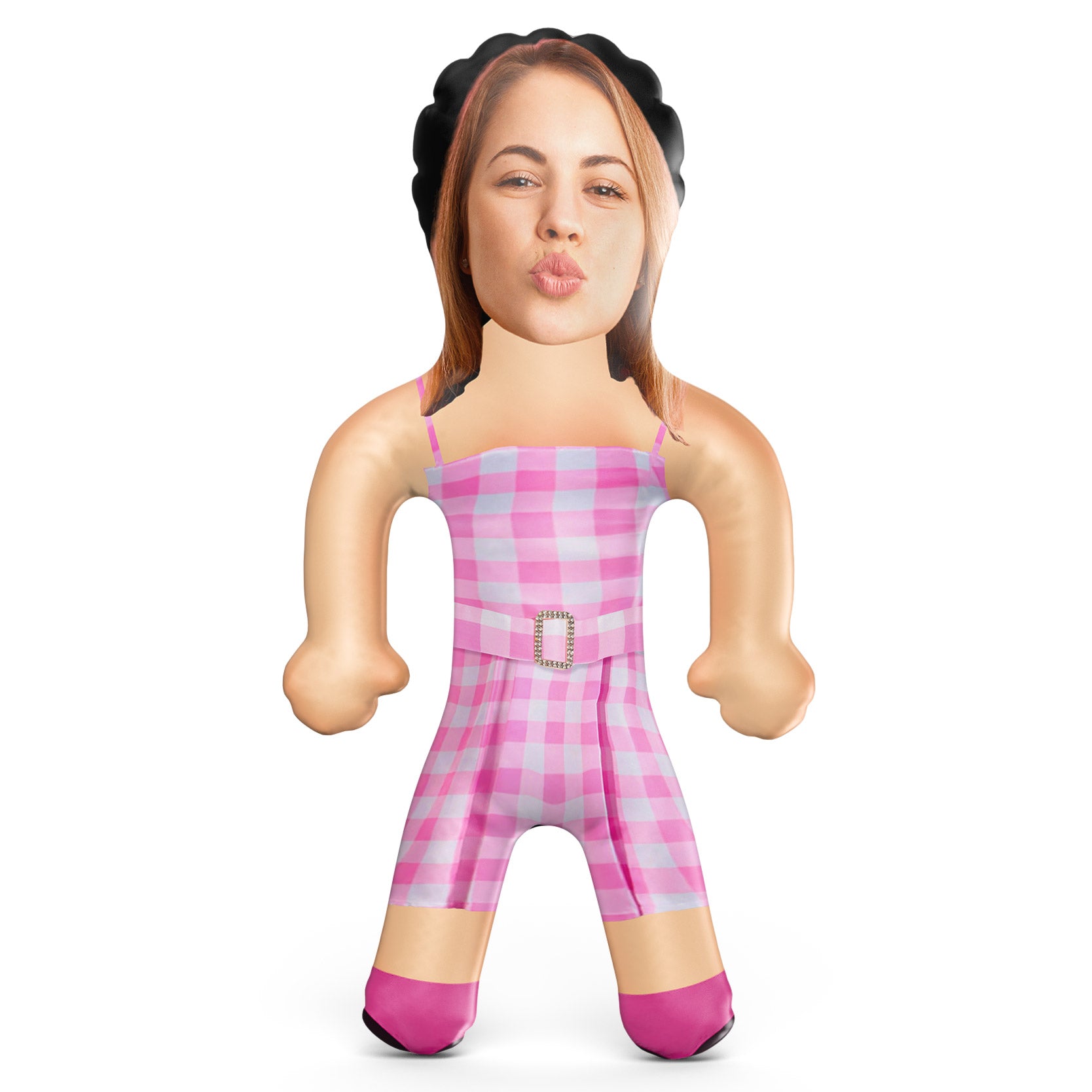 Pink Checkered Dress - Custom Blow Up Doll