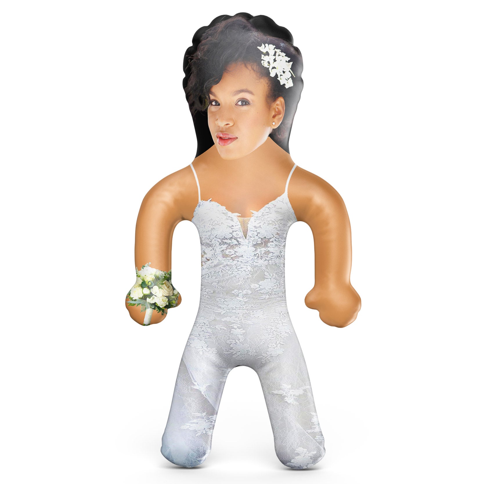 Bride Strappy Lace Wedding Dress Inflatable Doll