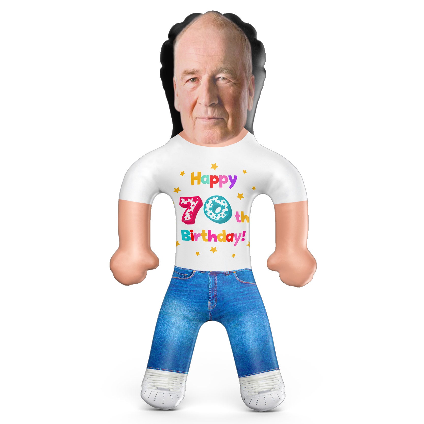 70th Birthday Inflatable Doll