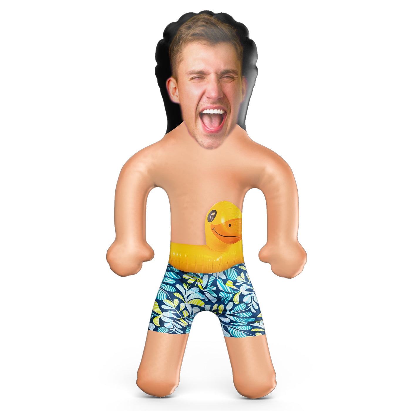 Rubber Duck and Swimshorts Boy Inflatable Doll