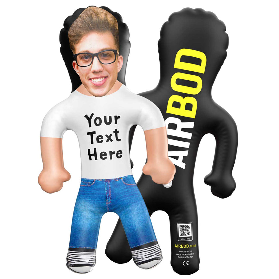 *Your Message Here* T-Shirt Inflatable Doll